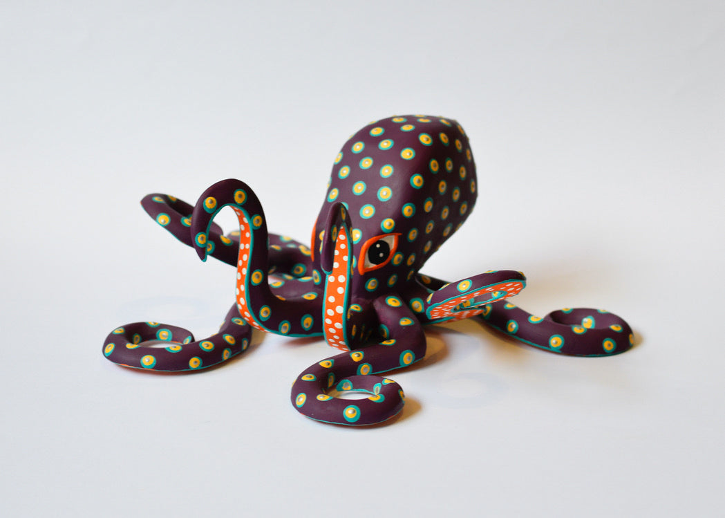 Pulpo Morado Alebrije – LaughingJaguar